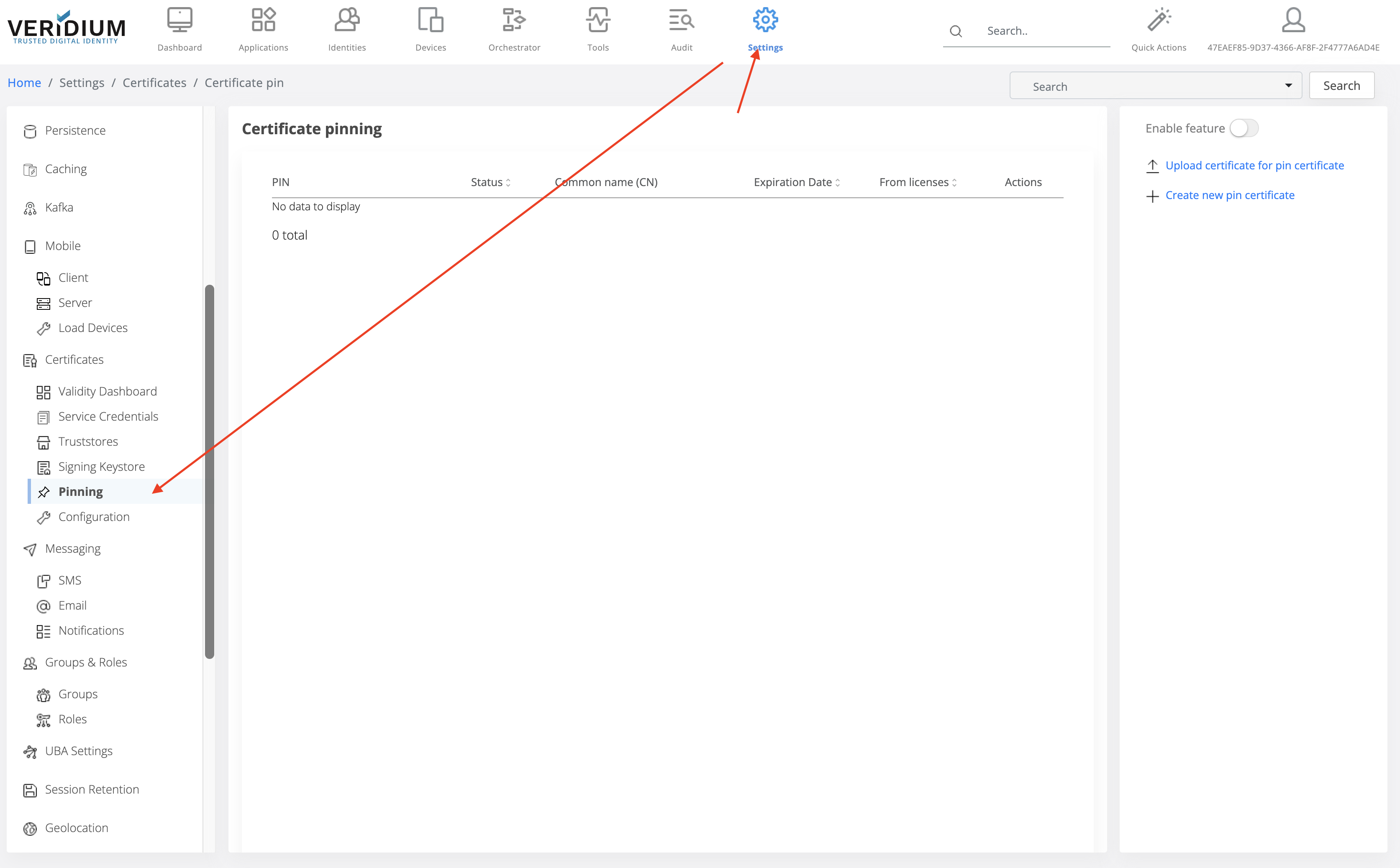 Certificate pinning usage guide
